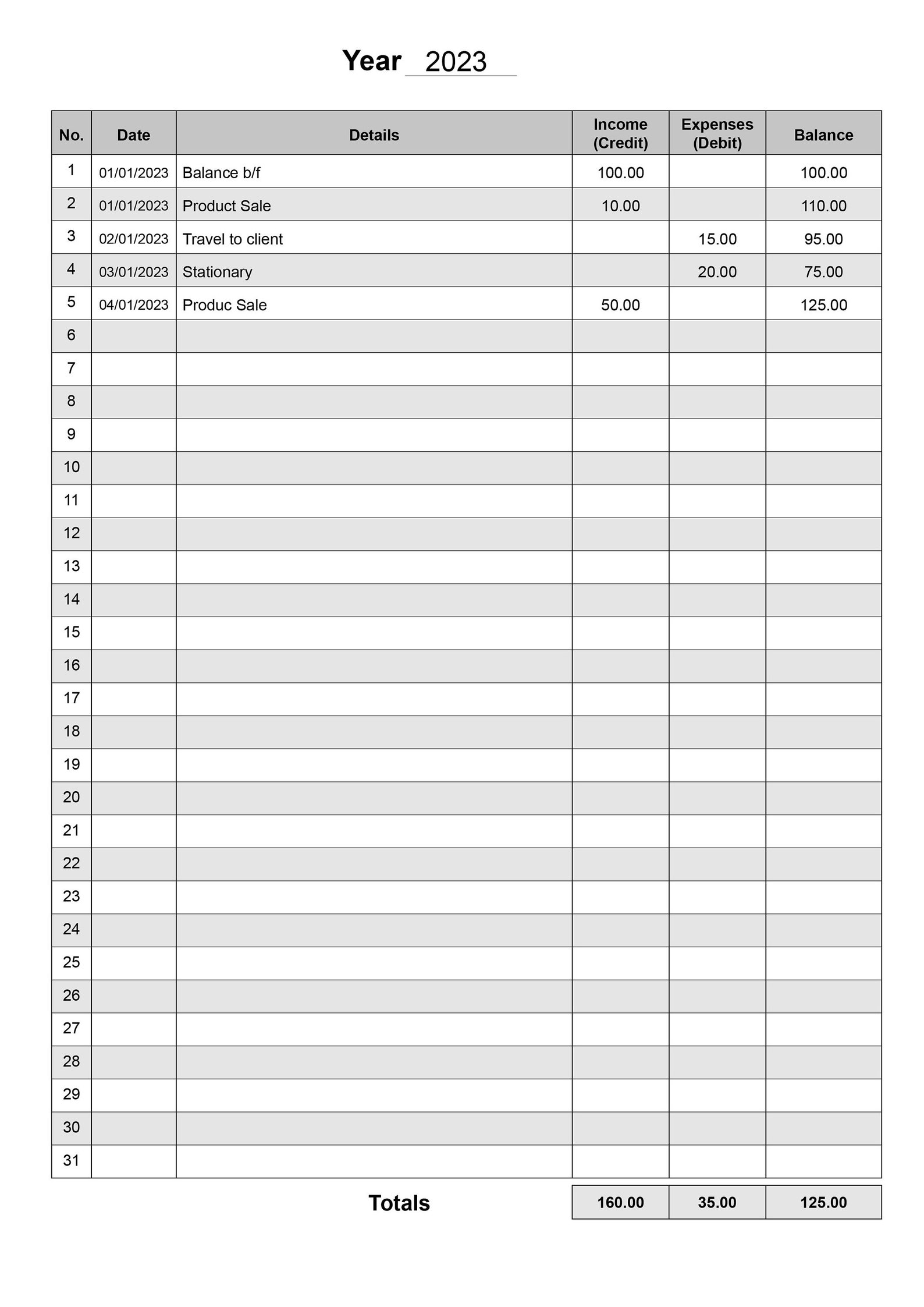 Accounting Ledger and Money Tracker Small Business, Fillable and ...