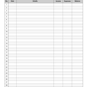 Printable Accounting Ledger Money Tracker and General Ledger Sheets ...