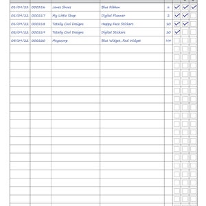Order Tracker Printable Customer Order Log and Sales Tracker, Ideal for ...