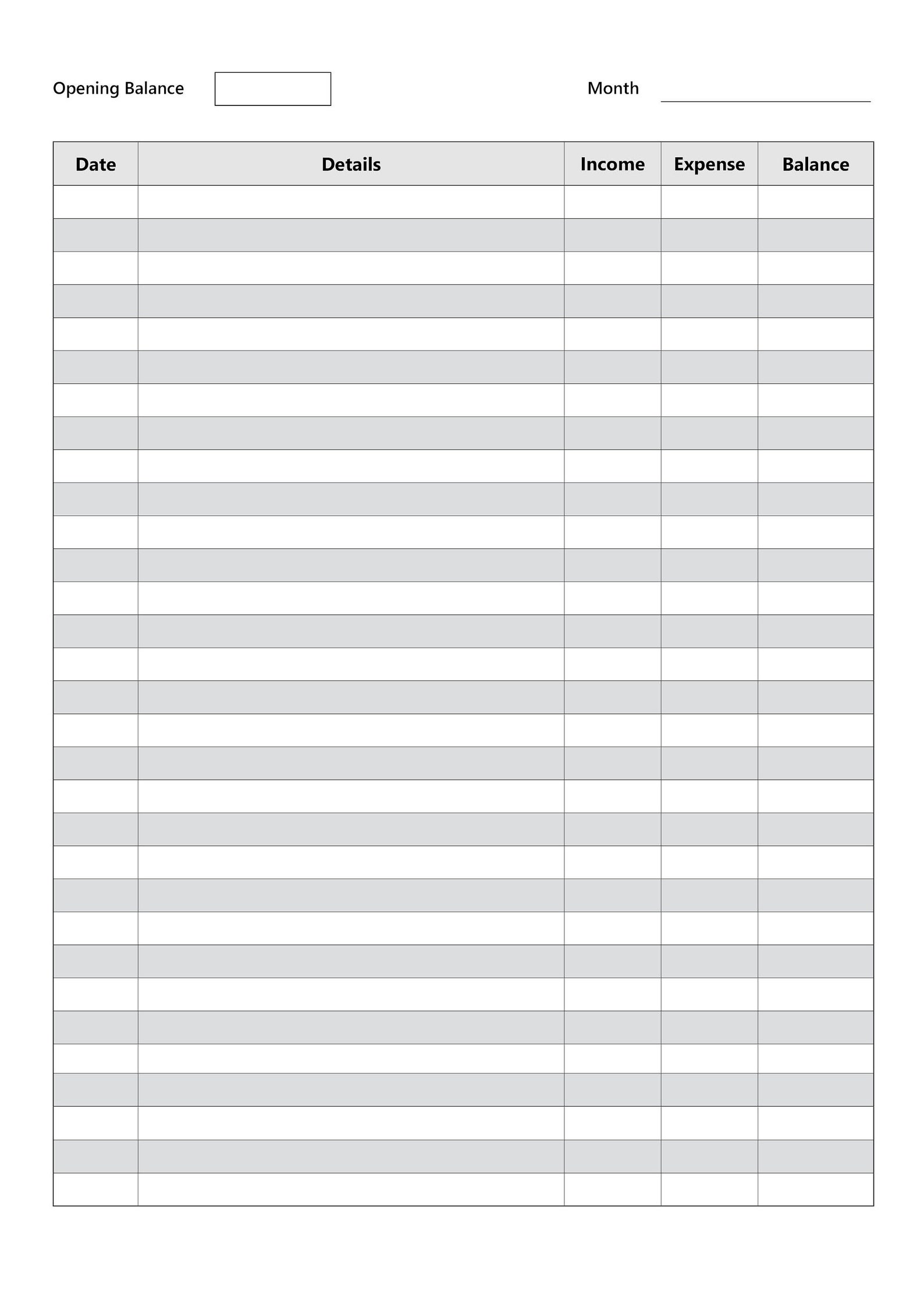 Accounting Ledger, Fillable and Printable Ledger, Money Tracker, Ideal ...