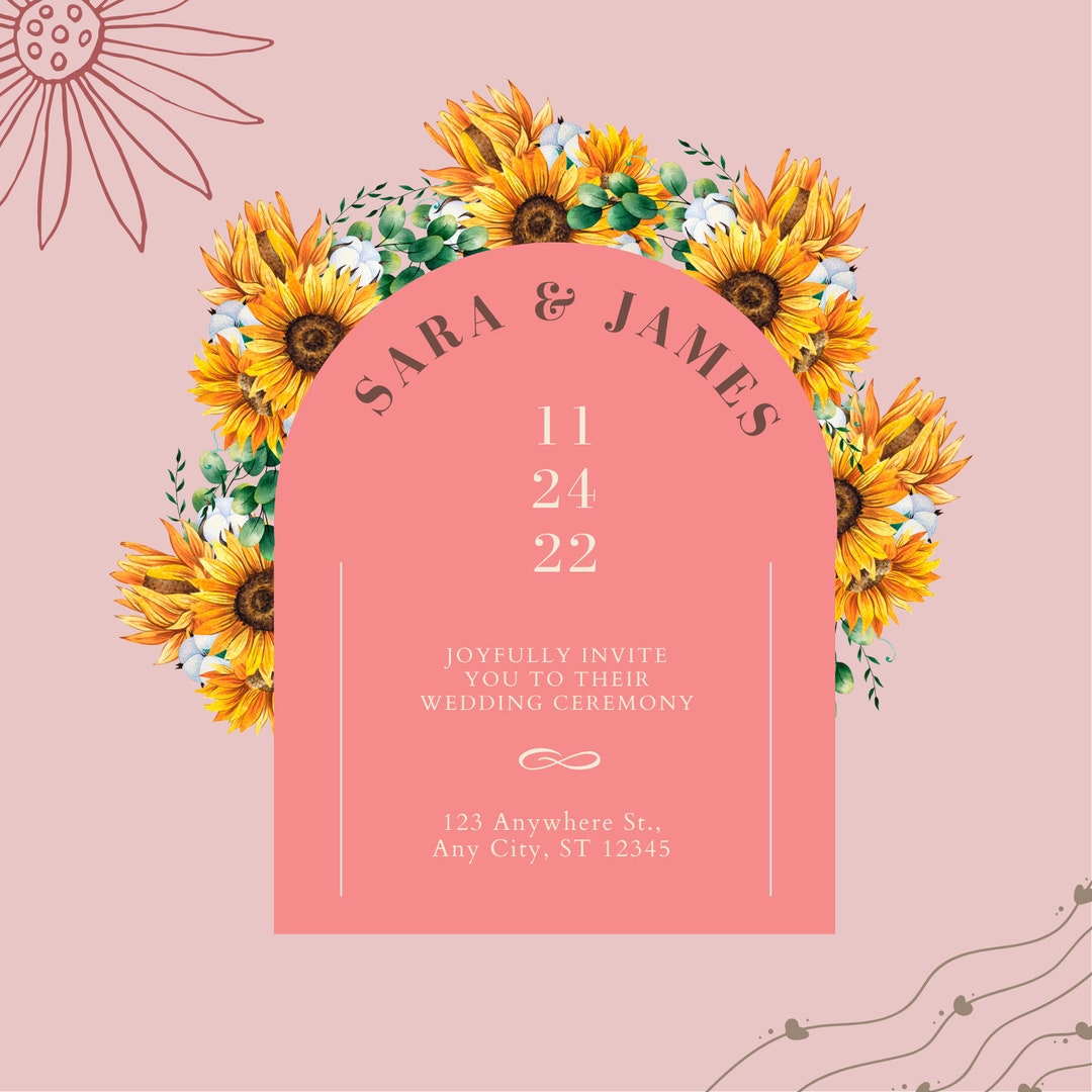 Invitation Card for Wedding Ceremony / Couple Goals / Life Partners ...
