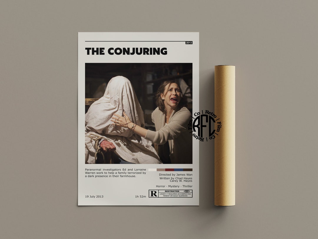 The Conjuring Retro Movie Poster Print Minimalist Movie Poster Retro ...