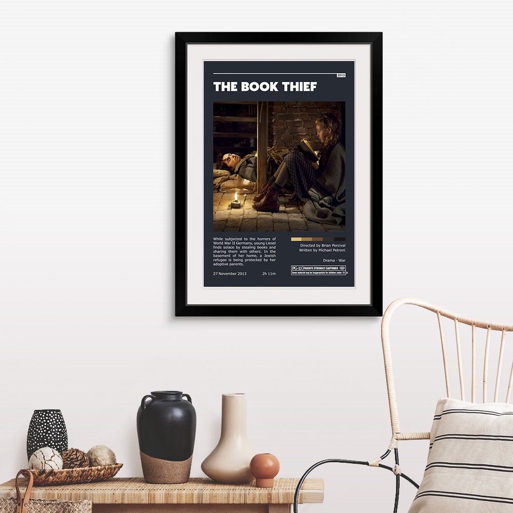 The Book Thief Retro Movie Poster Print Minimalist Movie - Etsy