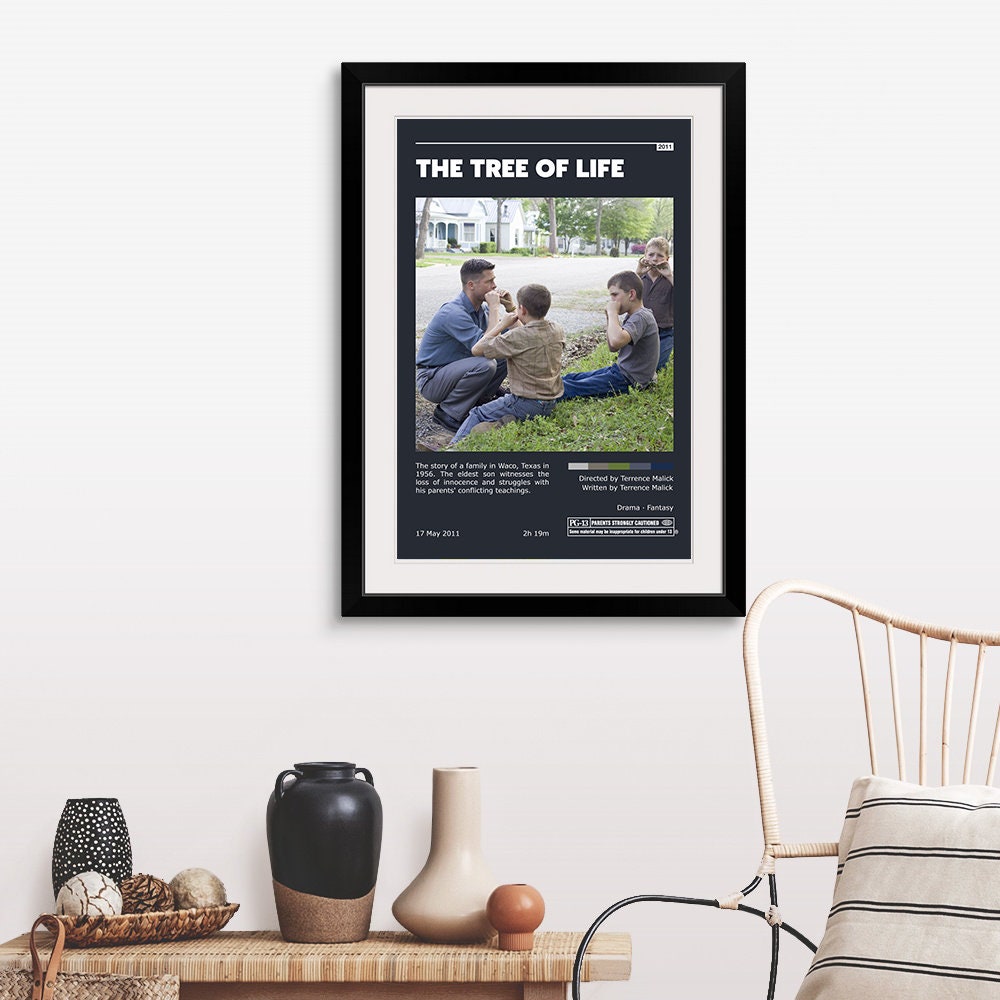The Tree of Life Retro Movie Poster Print Minimalist Movie - Etsy