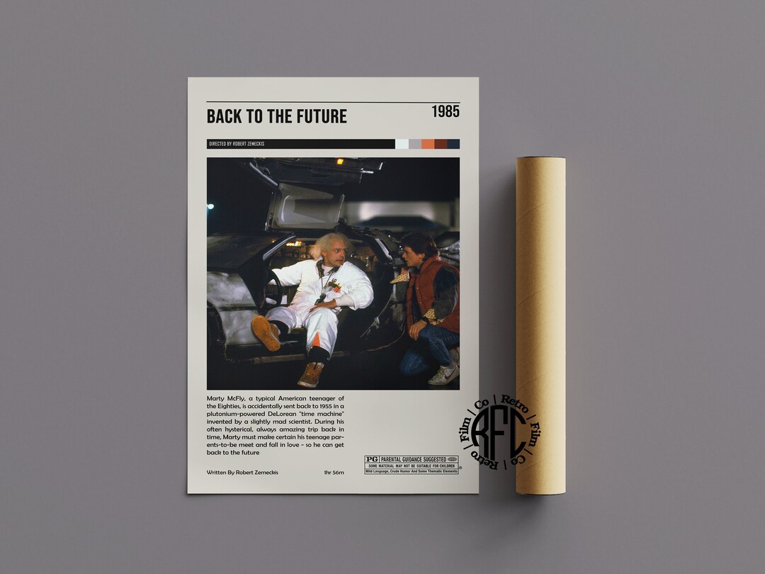 Back to the Future Retro Vintage Poster Back to the Future Poster Retro ...