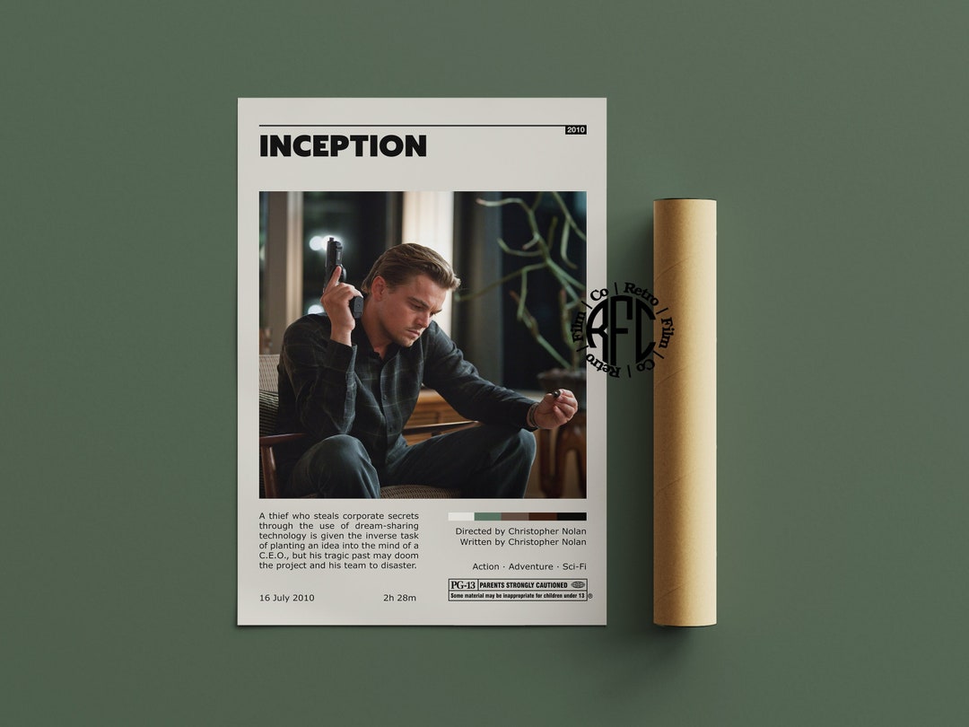 Inception Retro Vintage Poster Minimalist Movie Poster Retro Vintage ...