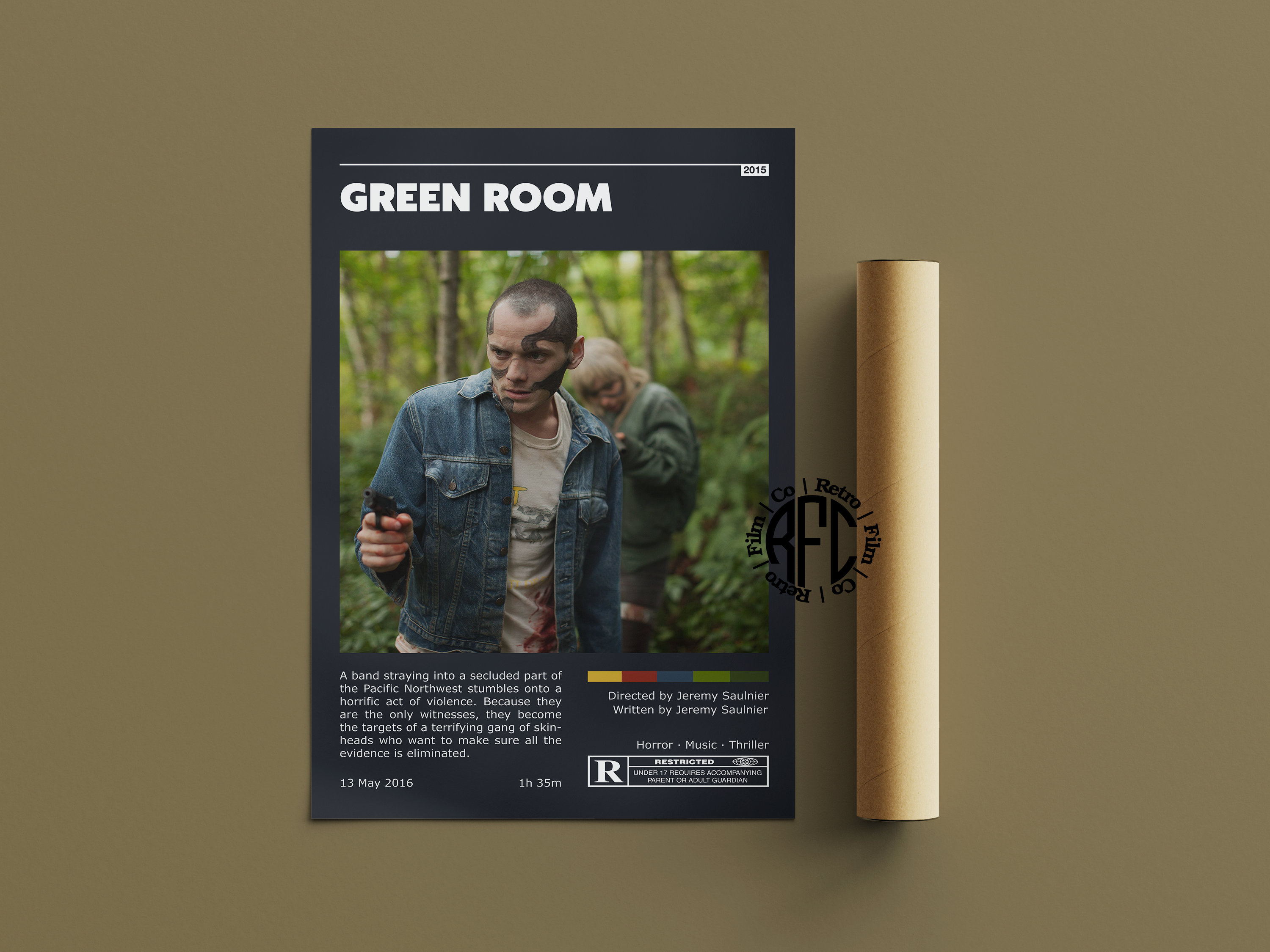 Green Room Retro Vintage Poster | Minimalist Movie Poster | Retro ...