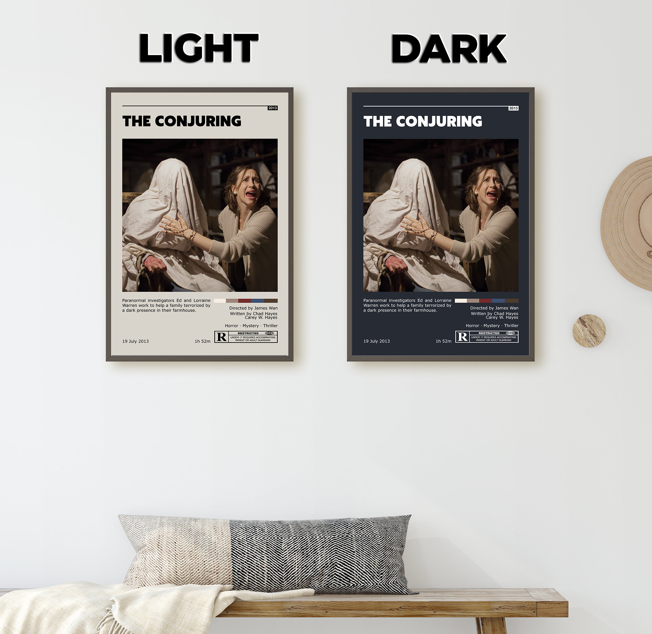 The Conjuring Retro Movie Poster