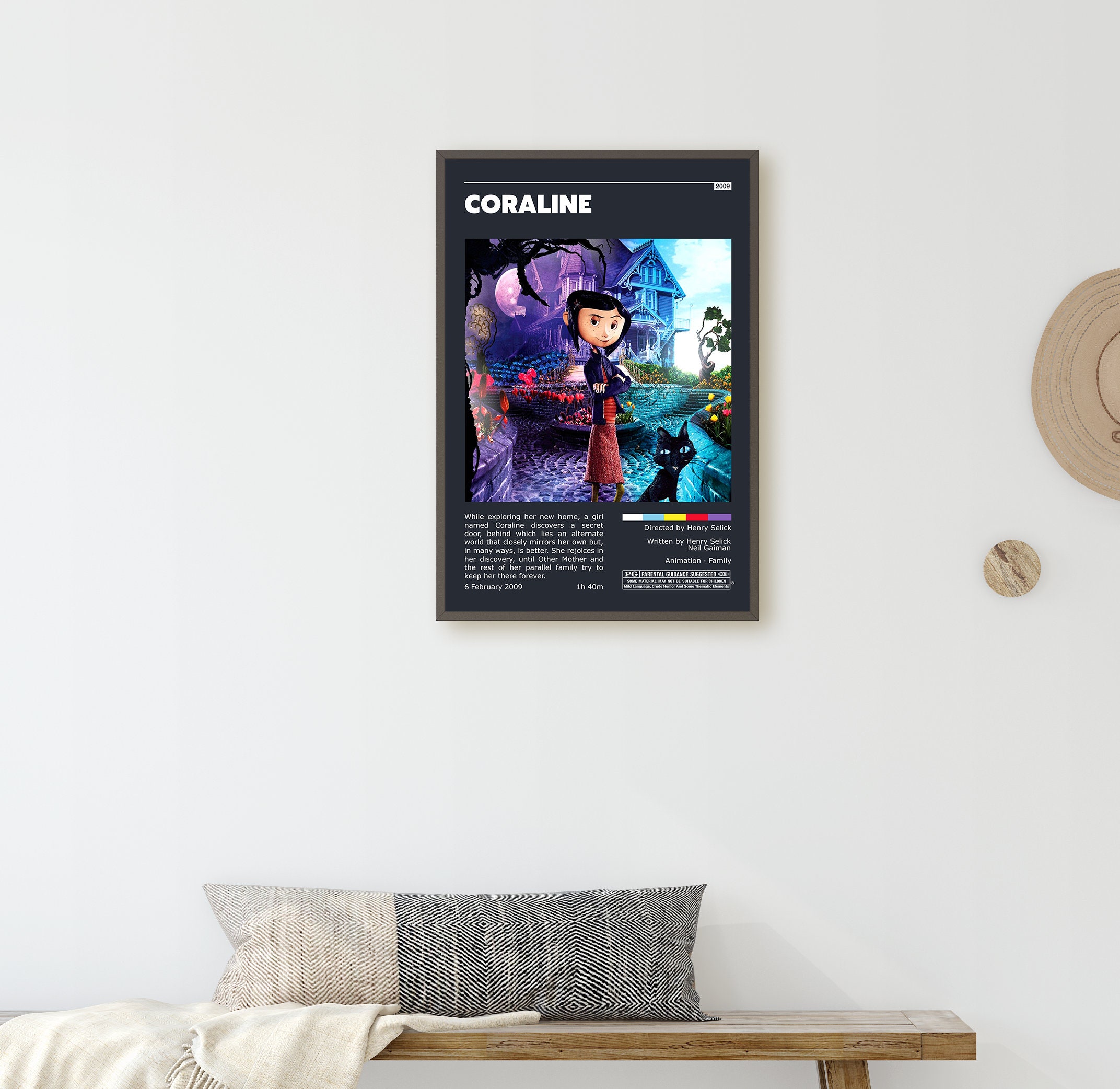 Coraline Retro Vintage Poster Minimalist Movie Poster - Etsy