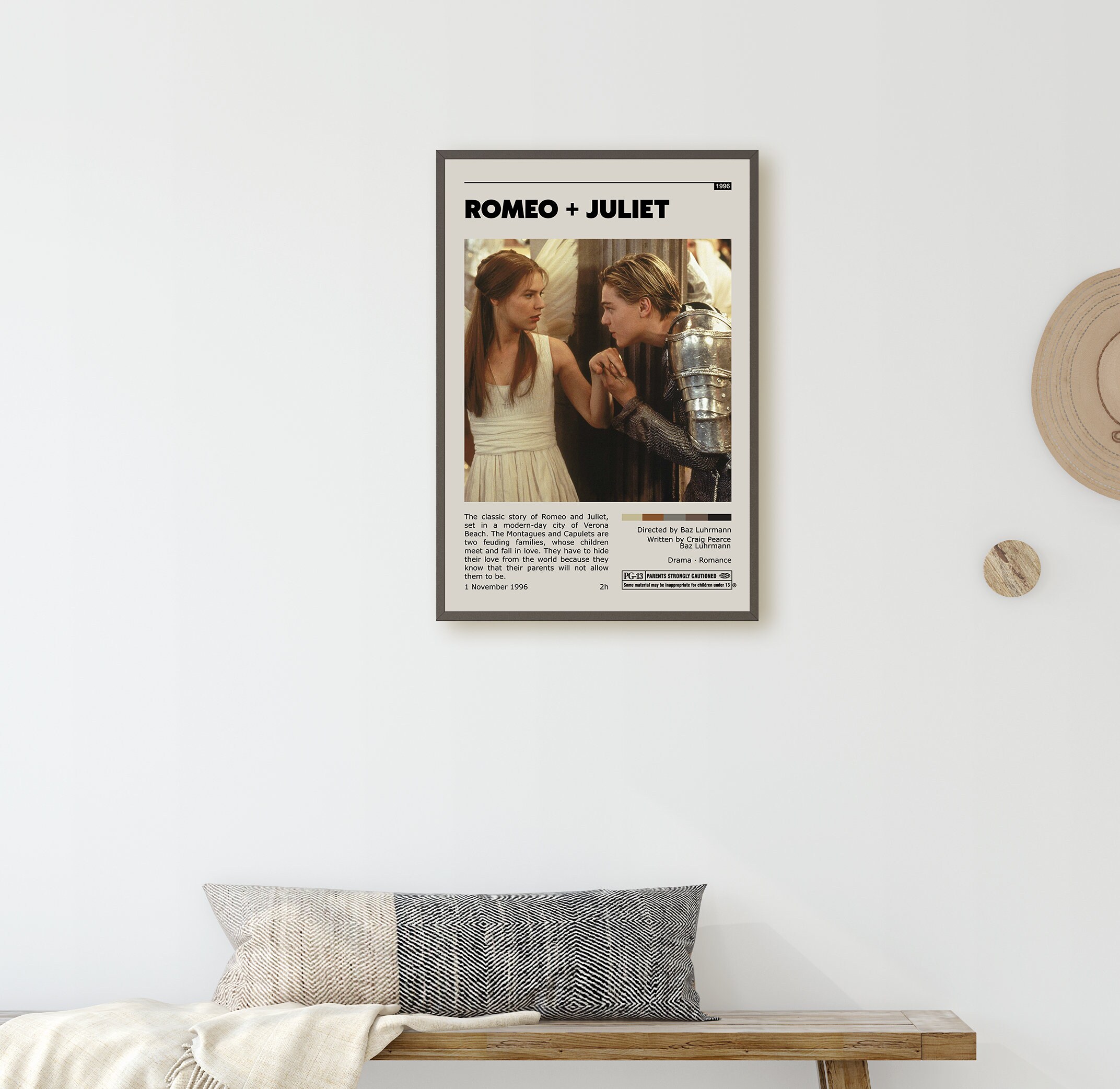 Romeo and Juliet Retro Movie Poster Print Minimalist Movie - Etsy Canada