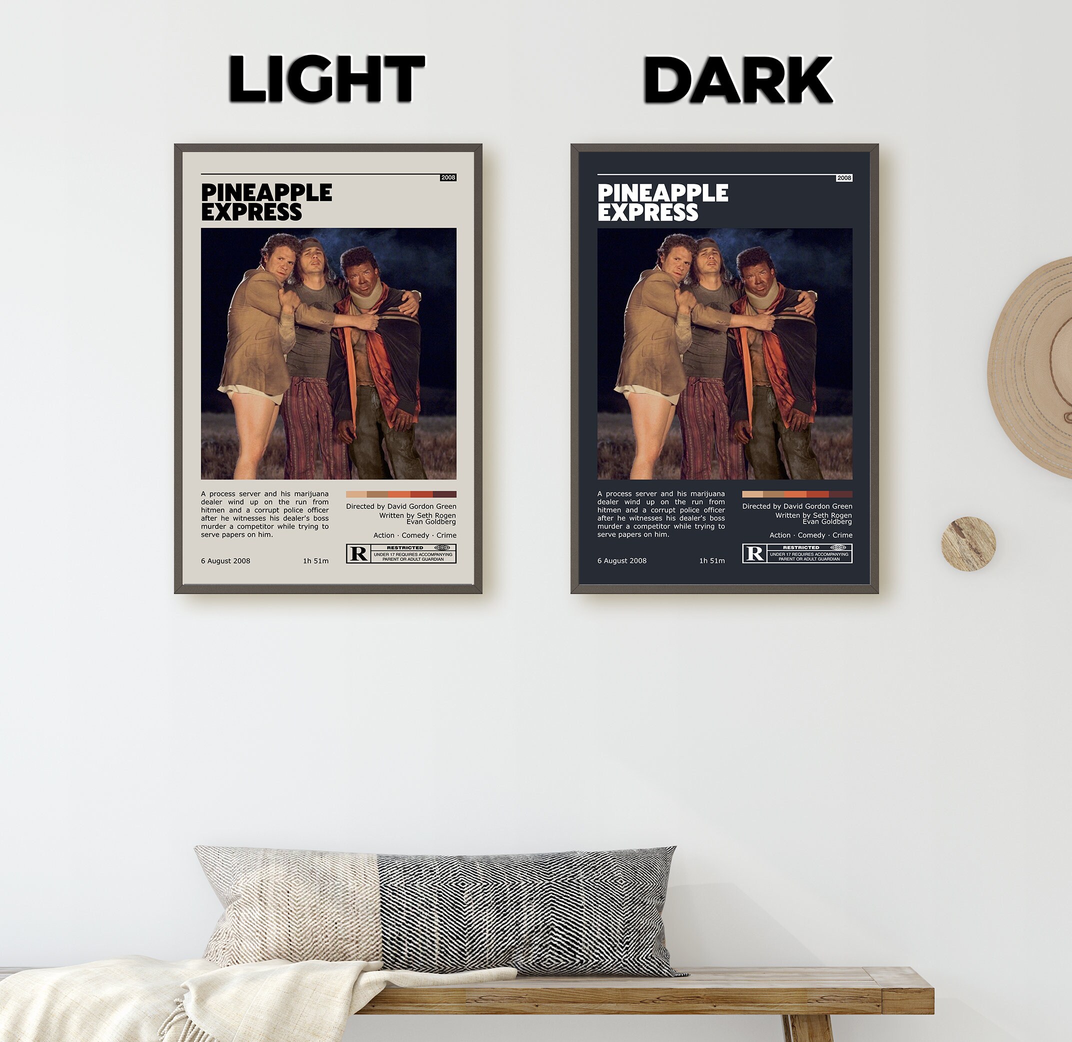 Pineapple Express Retro Movie Poster Print Minimalist Movie - Etsy