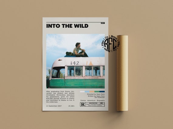 Into the Wild Retro Vintage Poster Minimalist Movie Poster - Etsy