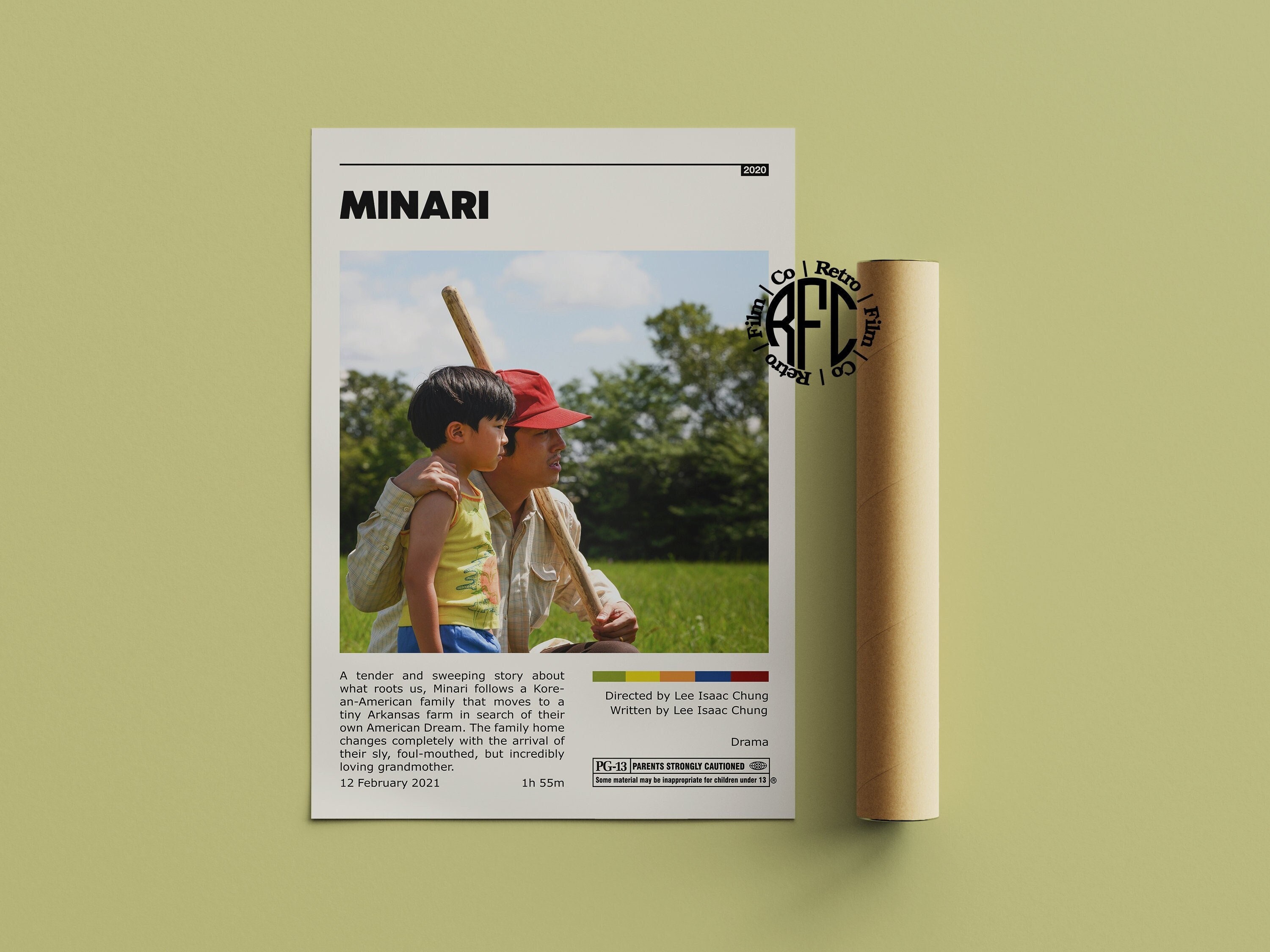 Minari Retro Movie Poster Print Minimalist Movie Poster - Etsy