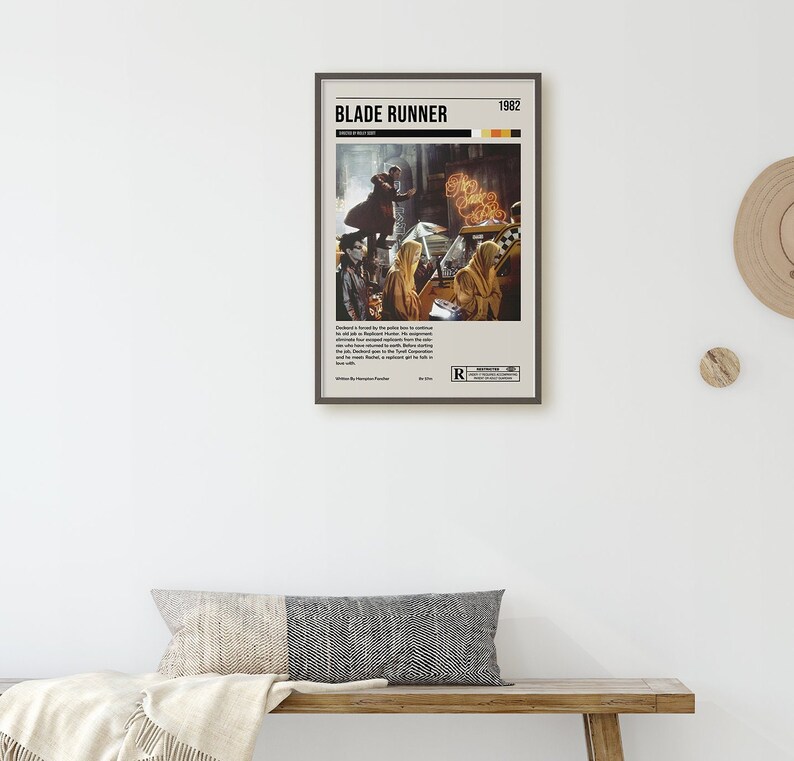 Blade Runner Poster Retro Vintage Poster Blade Runner - Etsy