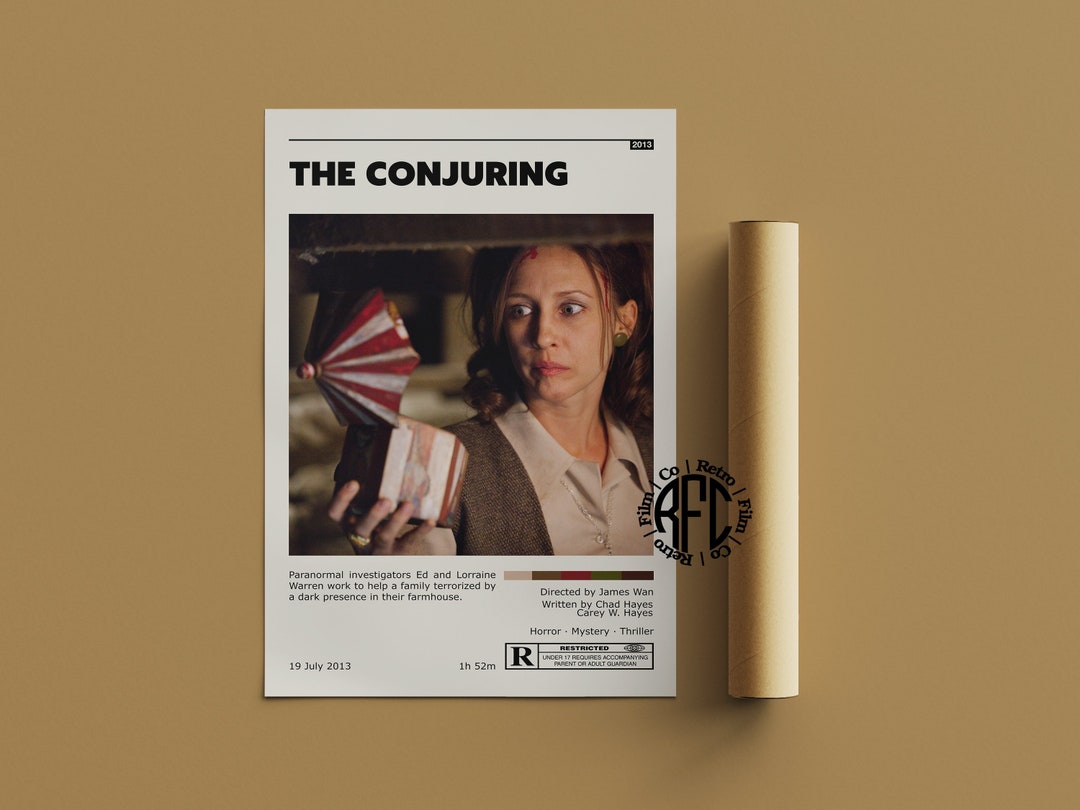 The Conjuring Retro Movie Poster Print Minimalist Movie Poster Retro ...