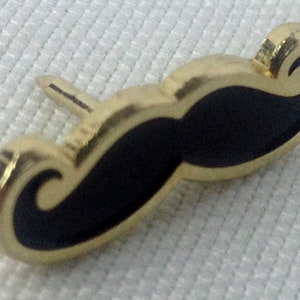 Gentleman's Mustache Lapel Pin - Etsy