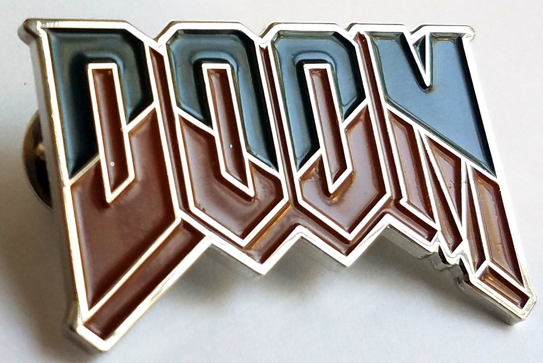 DOOM Logo Video Game Pin - Etsy