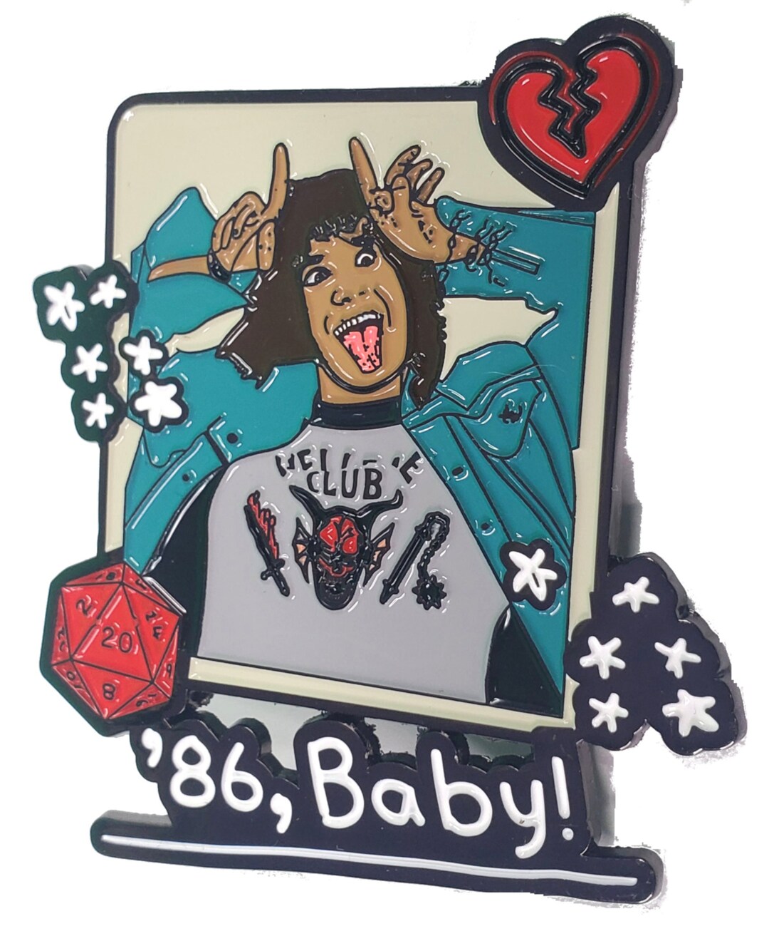 Stranger Things - Eddie Munson Freaks and Geeks Enamel Pin - Etsy