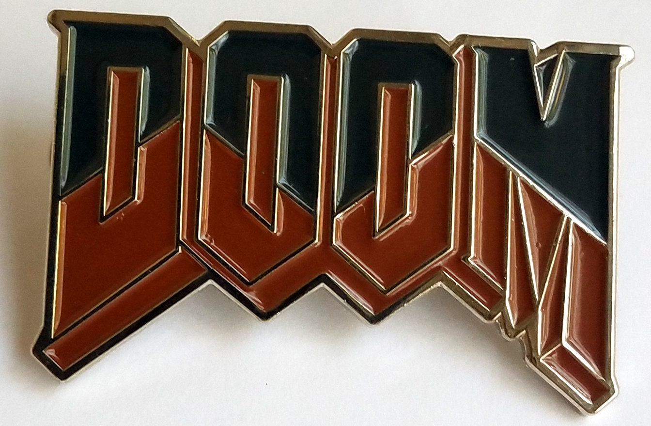 DOOM Logo Video Game Pin - Etsy