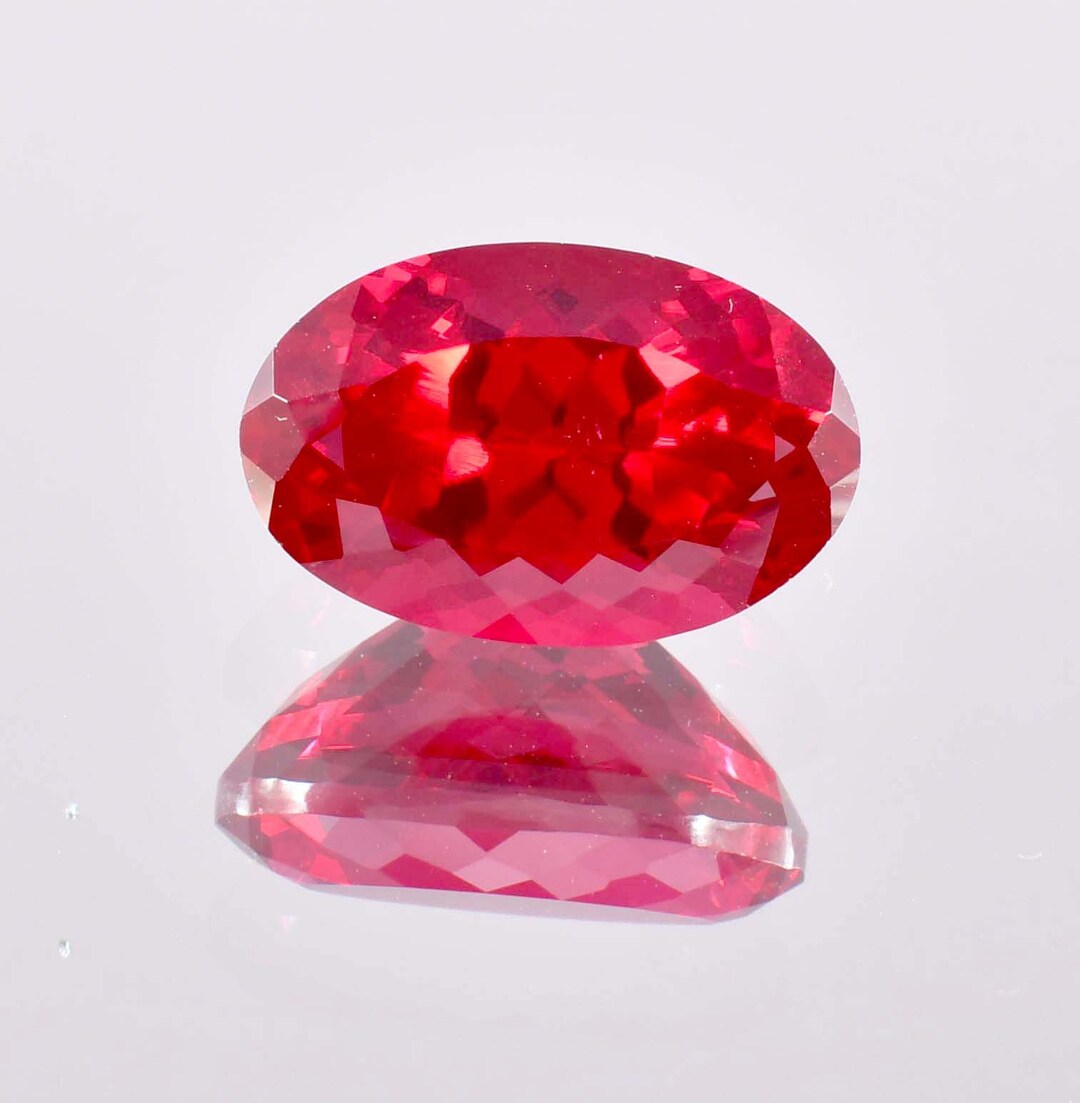 20 X 14 Mm Loose Gemstone VERY Rare 19.70 Ct 100% Natural Red Painite ...