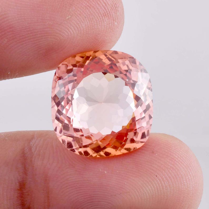 AAA Flawless Natural Ceylon Peach Padparadscha Sapphire Loose Cushion ...