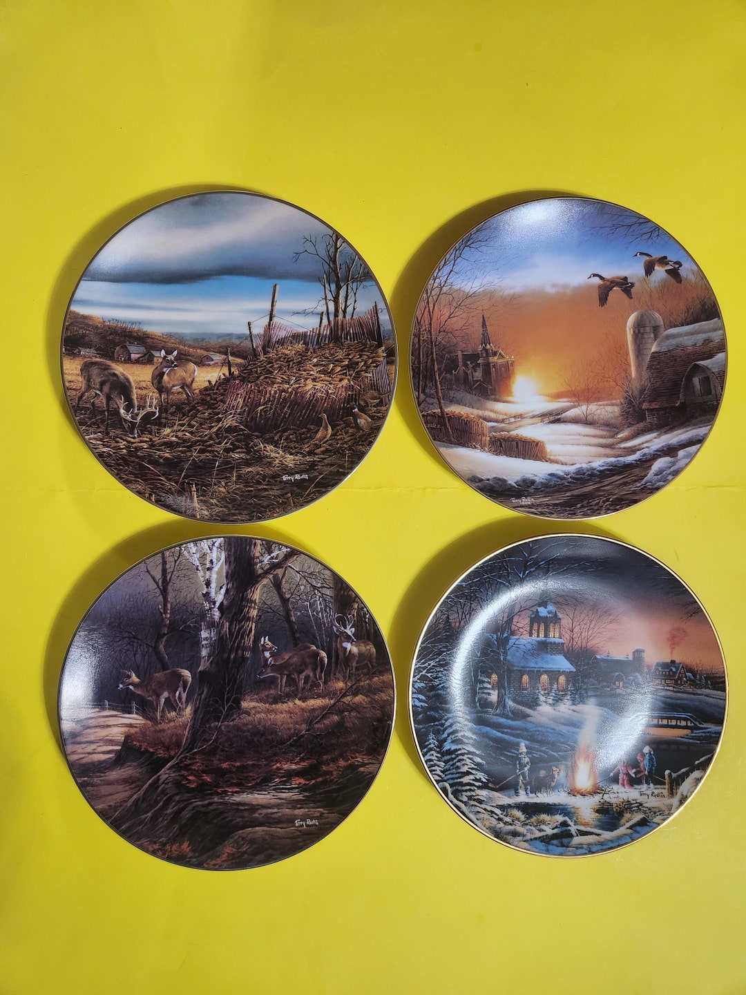 Various Terry Redlin Plates From the Heartland Collection, 1990s ...