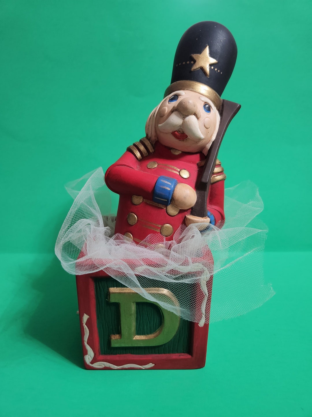 Hand Painted Musical Jack in the Box Featuring a Letter Box With a Toy ...