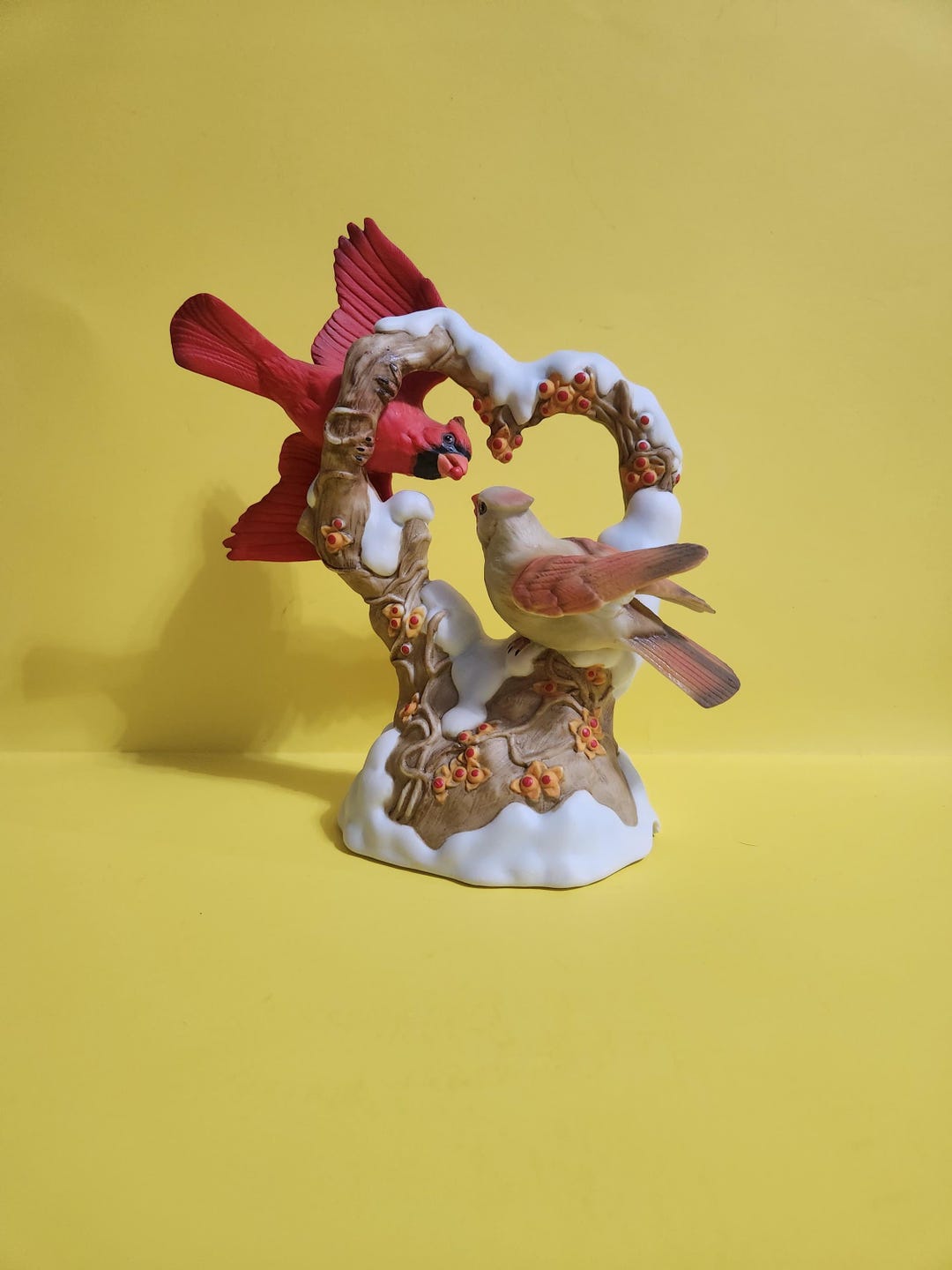 Enesco Cardinal Music Box Featuring a Pair of Cardinals, Plays White ...