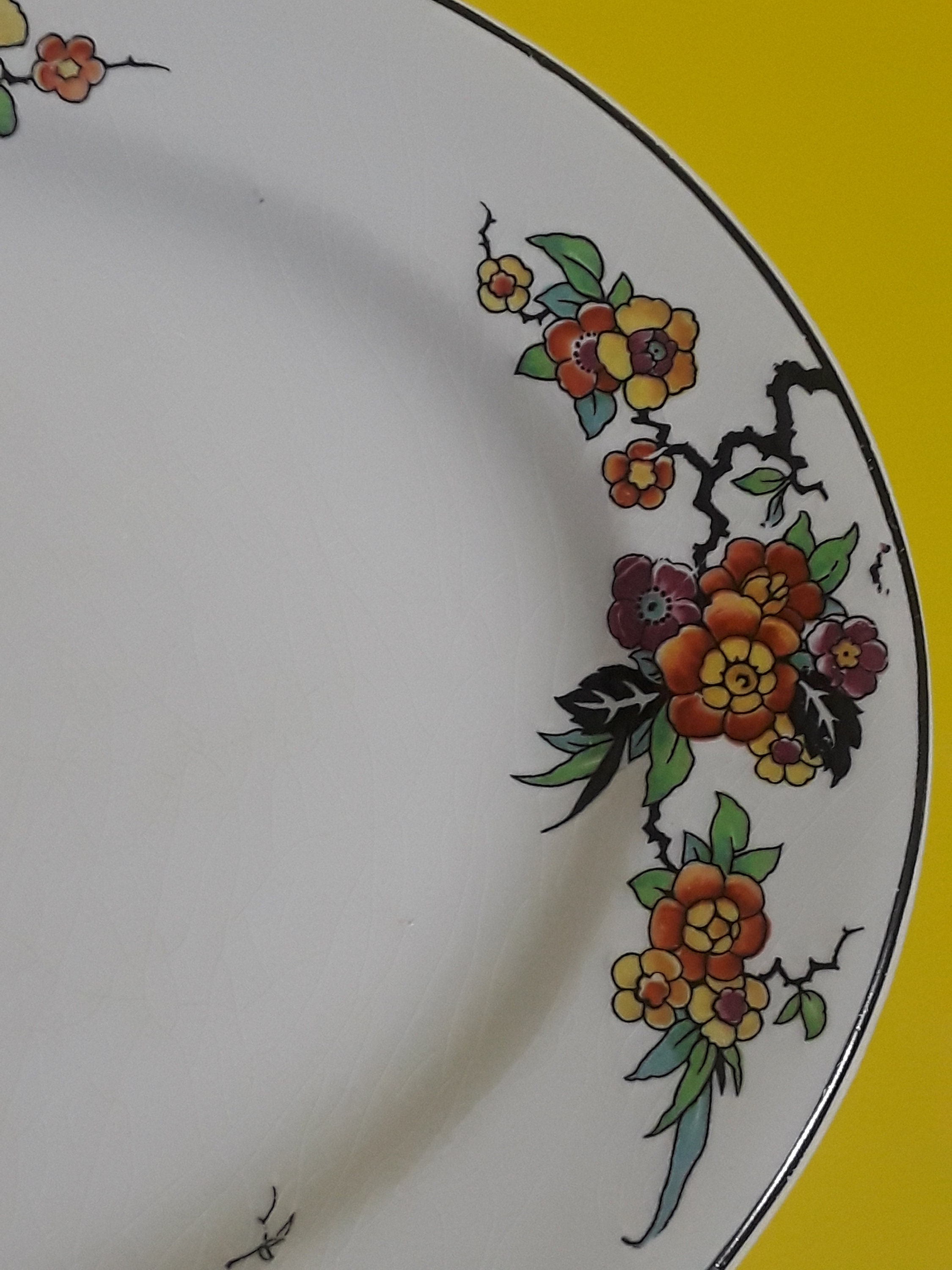 Porcelain/china Thompson Aladdin Floral Designed Oval Serving Dish ...