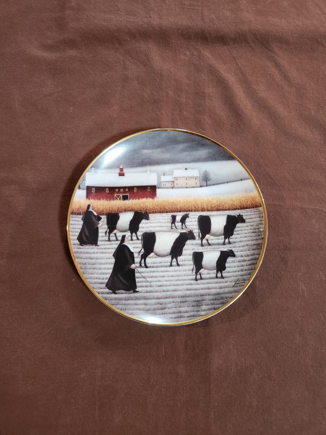 Holy Cow Franklin Mint Fine Porcelain Plate, Numbered - Etsy