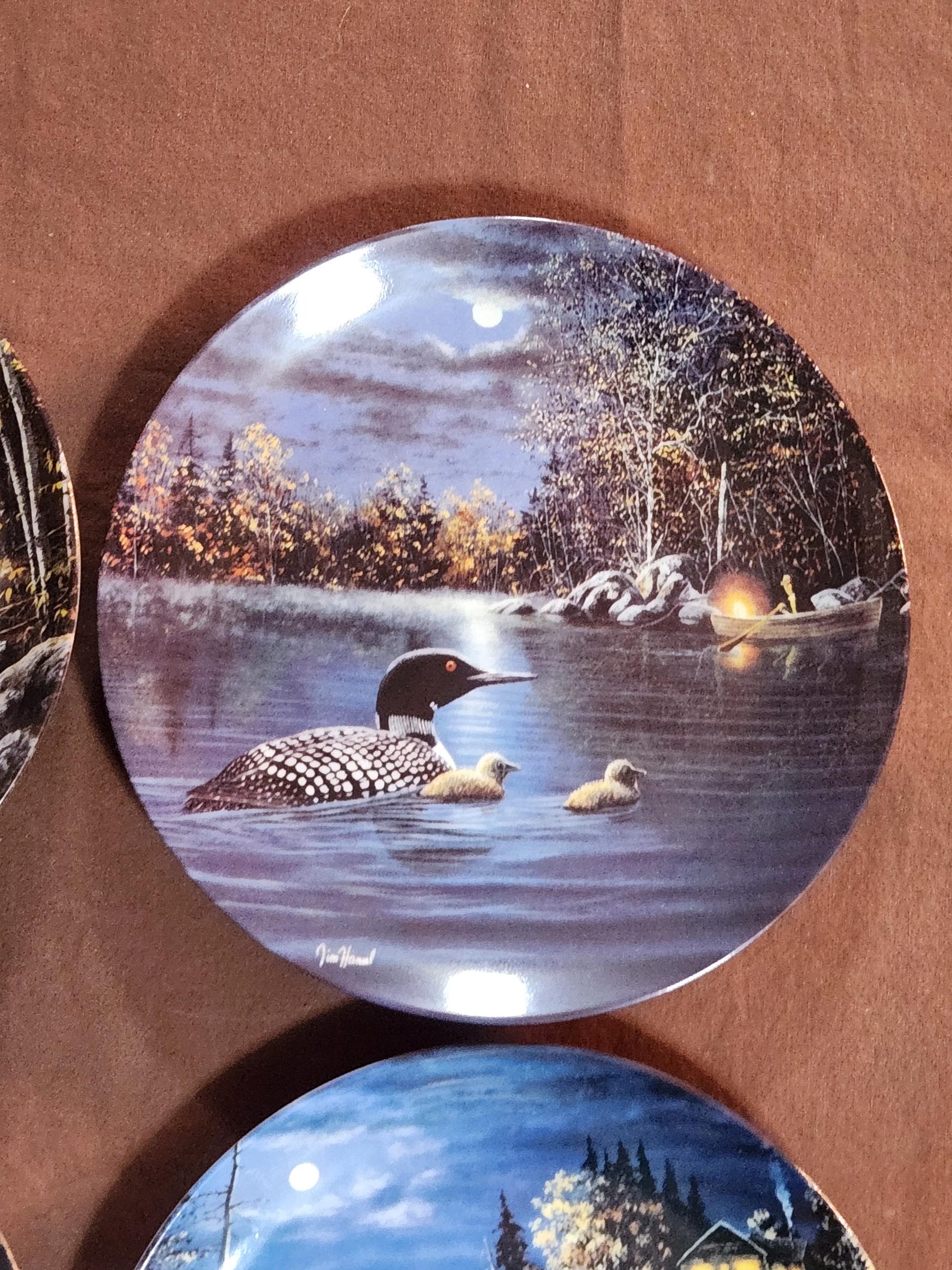 Various Jim Hansel Plates From the Night Song: the Loon Collection ...