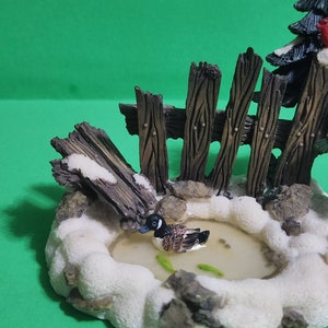 Lemax Enchanted Forest Village Pond Figurine Featuring a Duck in the ...