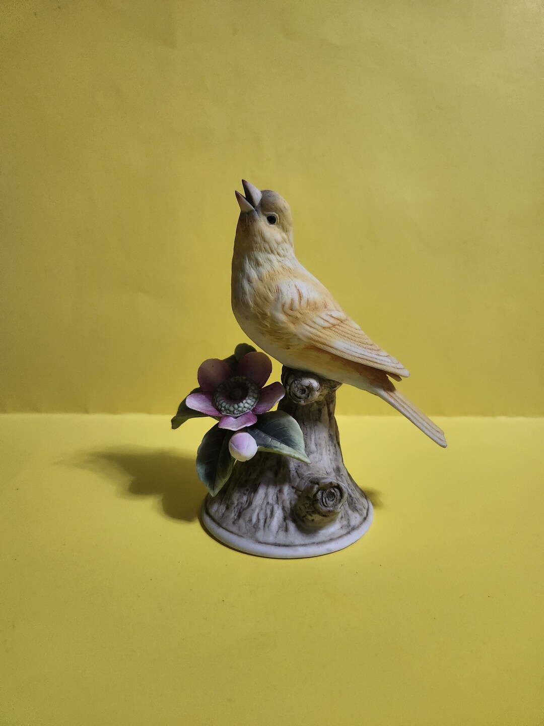 Ceramic/porcelain Andrea by Sadek Canary Bird Figurine, 8627 **free ...