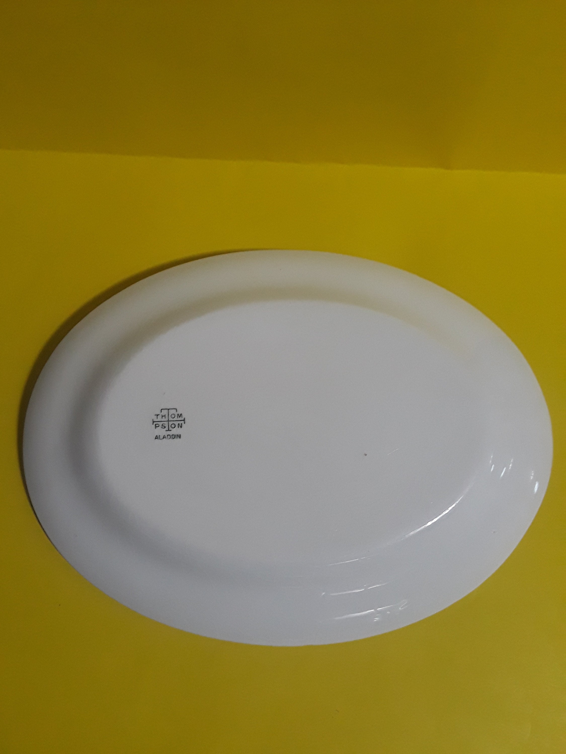 Porcelain/china Thompson Aladdin Floral Designed Oval Serving Dish ...