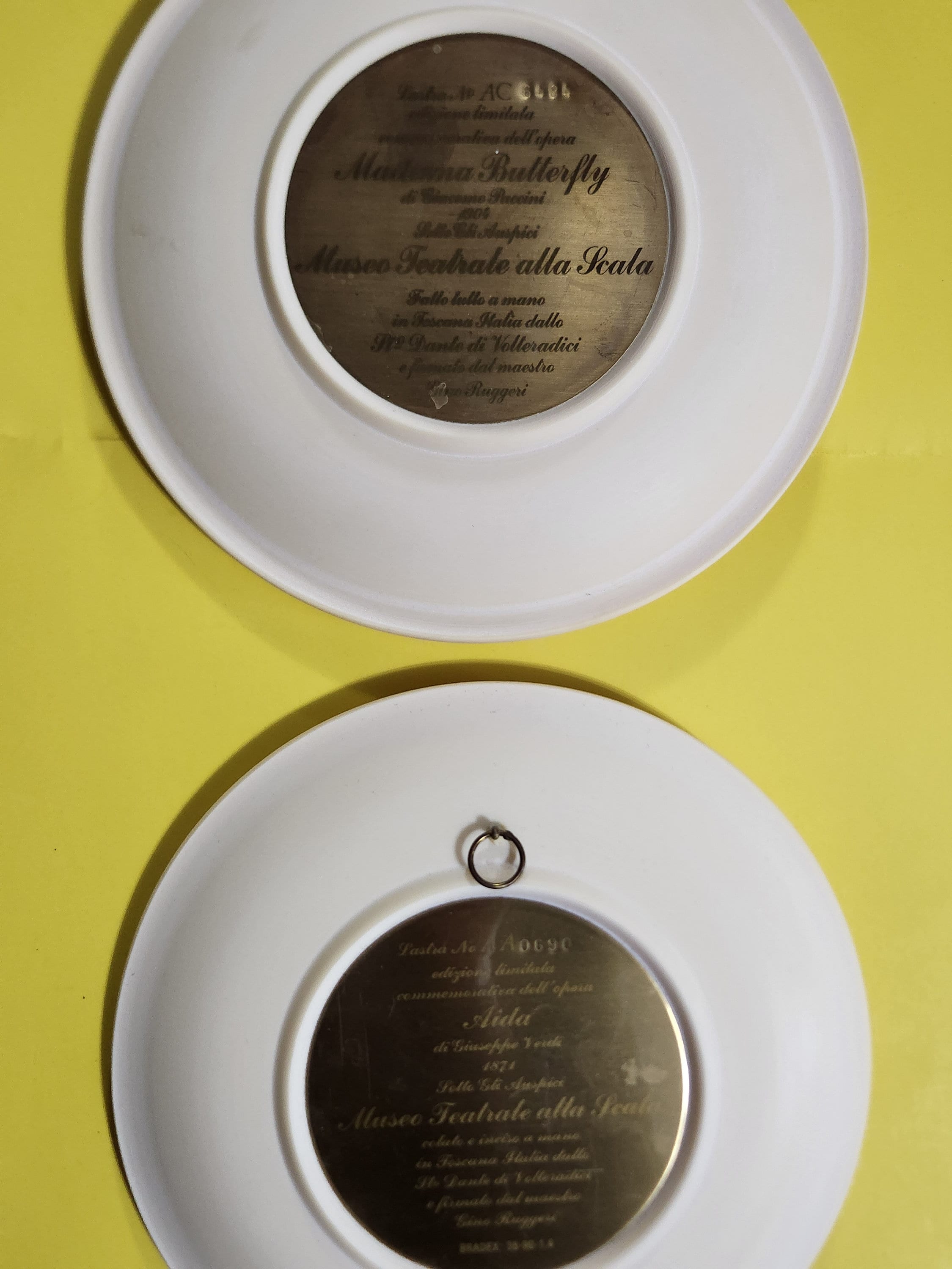 La Scala Grand Opera Alabaster Plates Made in Italy 1970s - Etsy