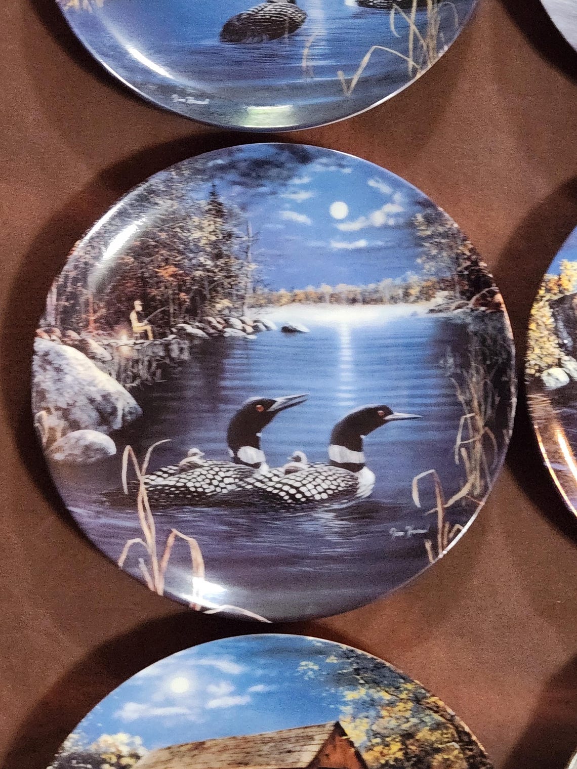 Various Jim Hansel Plates From the Night Song: the Loon Collection ...