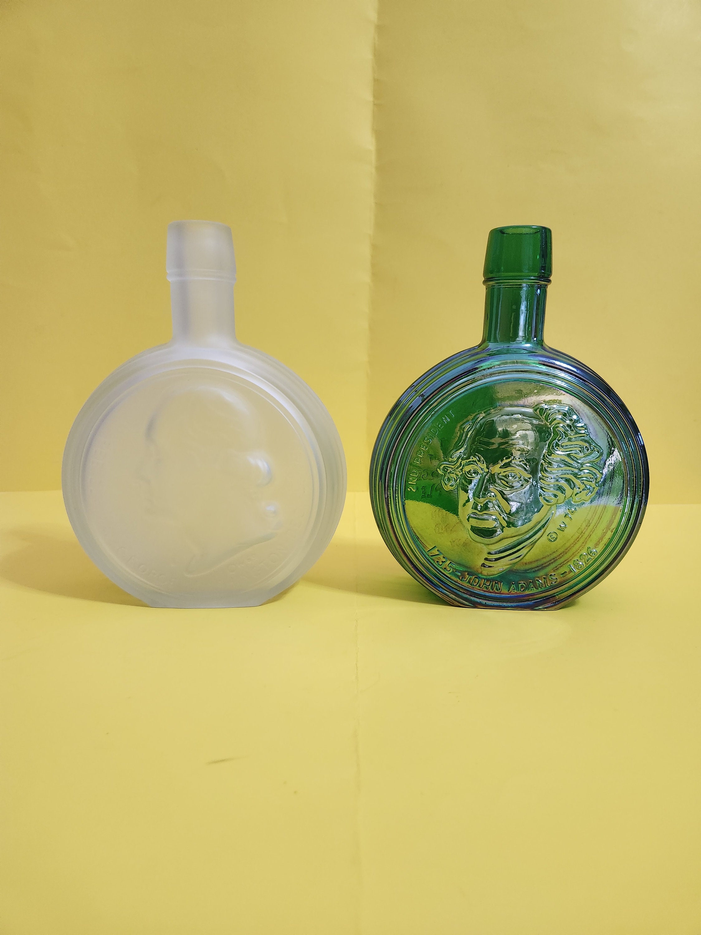 13 Wheaton First Edition President Carnival Glass Decanters, Each One ...