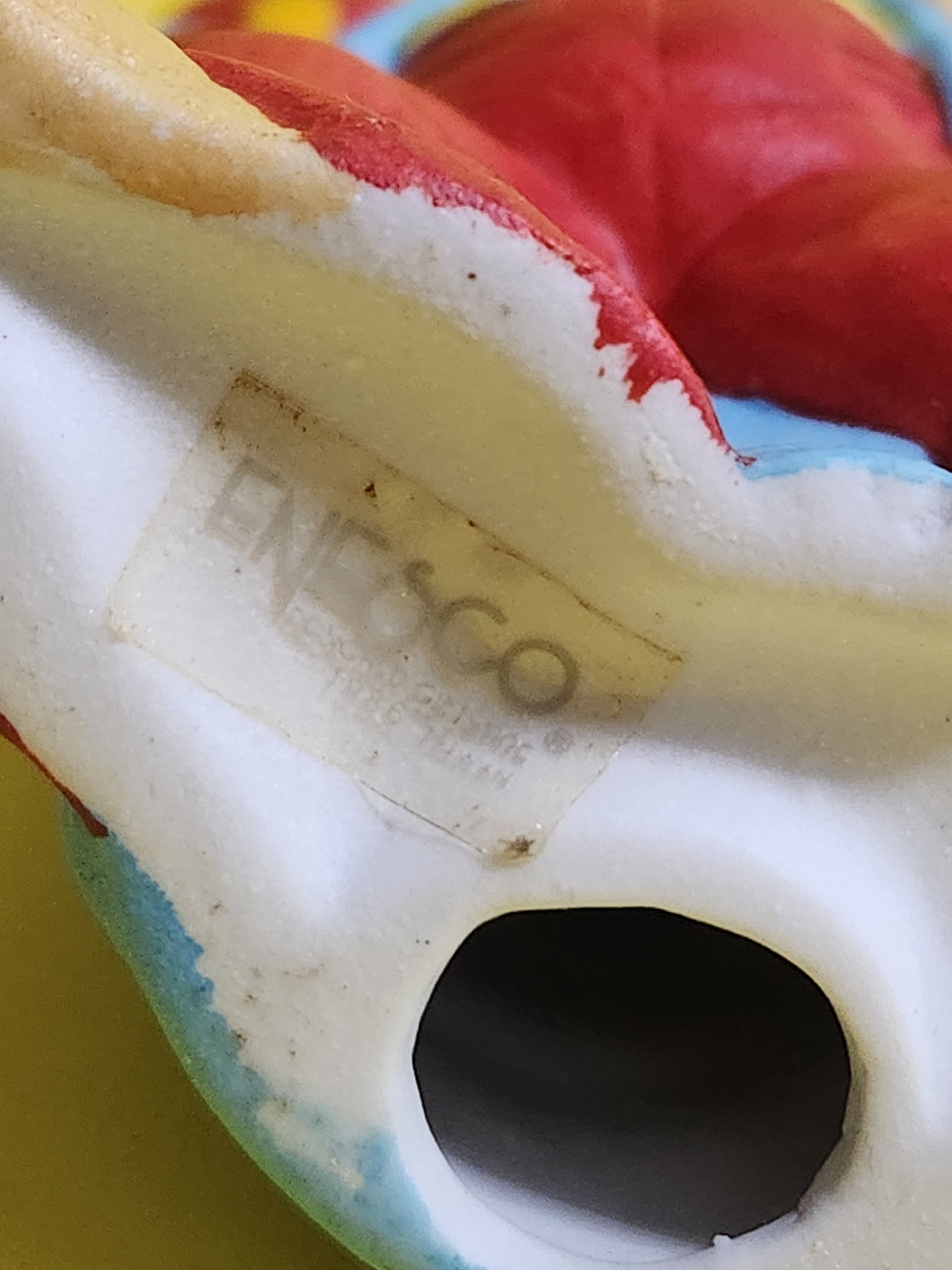 Enesco Ceramic/porcelain Clown Figurine Featuring a Clown Holding 2 Red ...