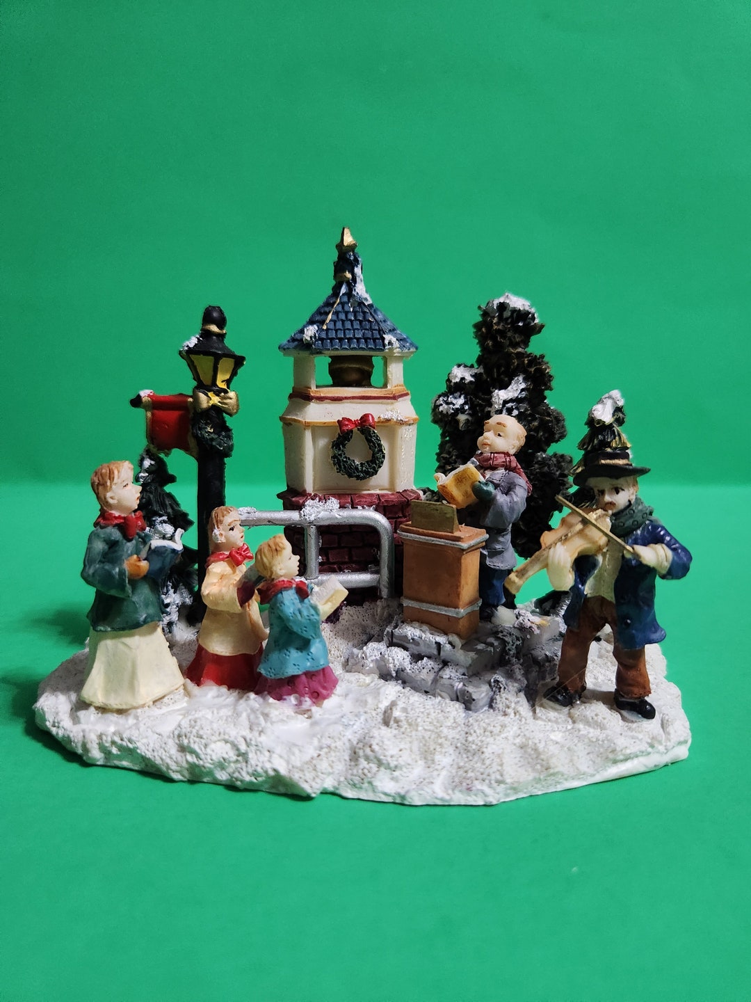 Enchanted Forest Christmas Village Carollers Christmas Figurine, 1999 ...