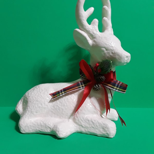 Porcelain Reindeer - Etsy