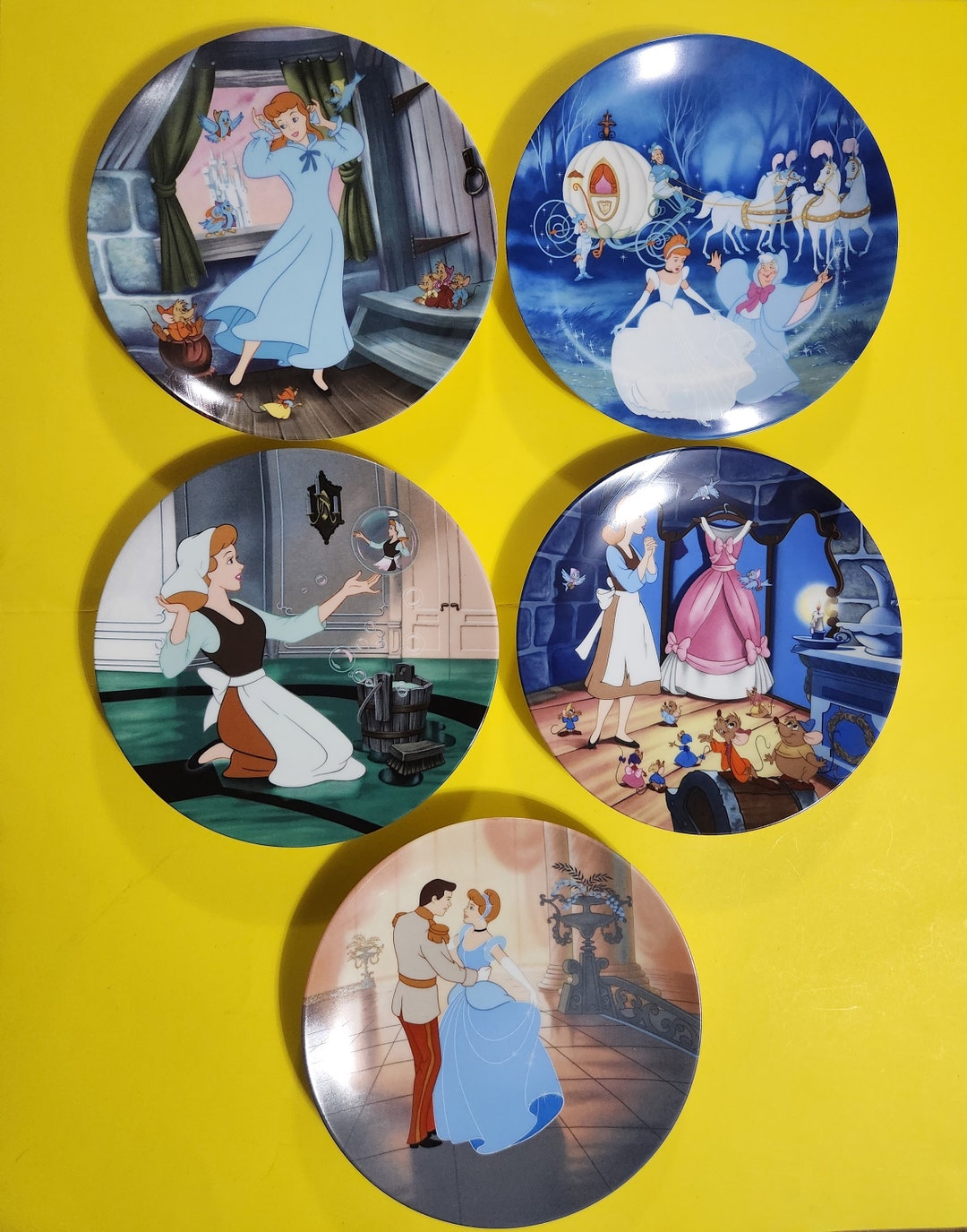 Various Walt Disney Cinderella Plates From the 1980's With - Etsy