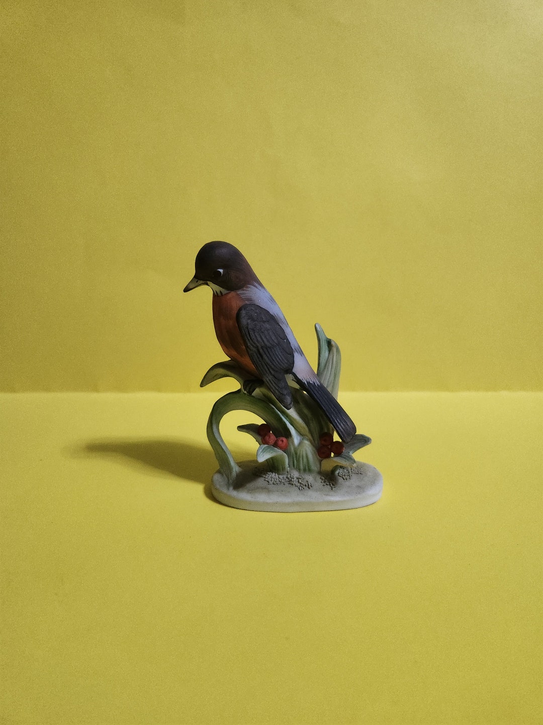Hand Painted Lefton China Ceramic/porcelain Red Robin Bird Figurine ...