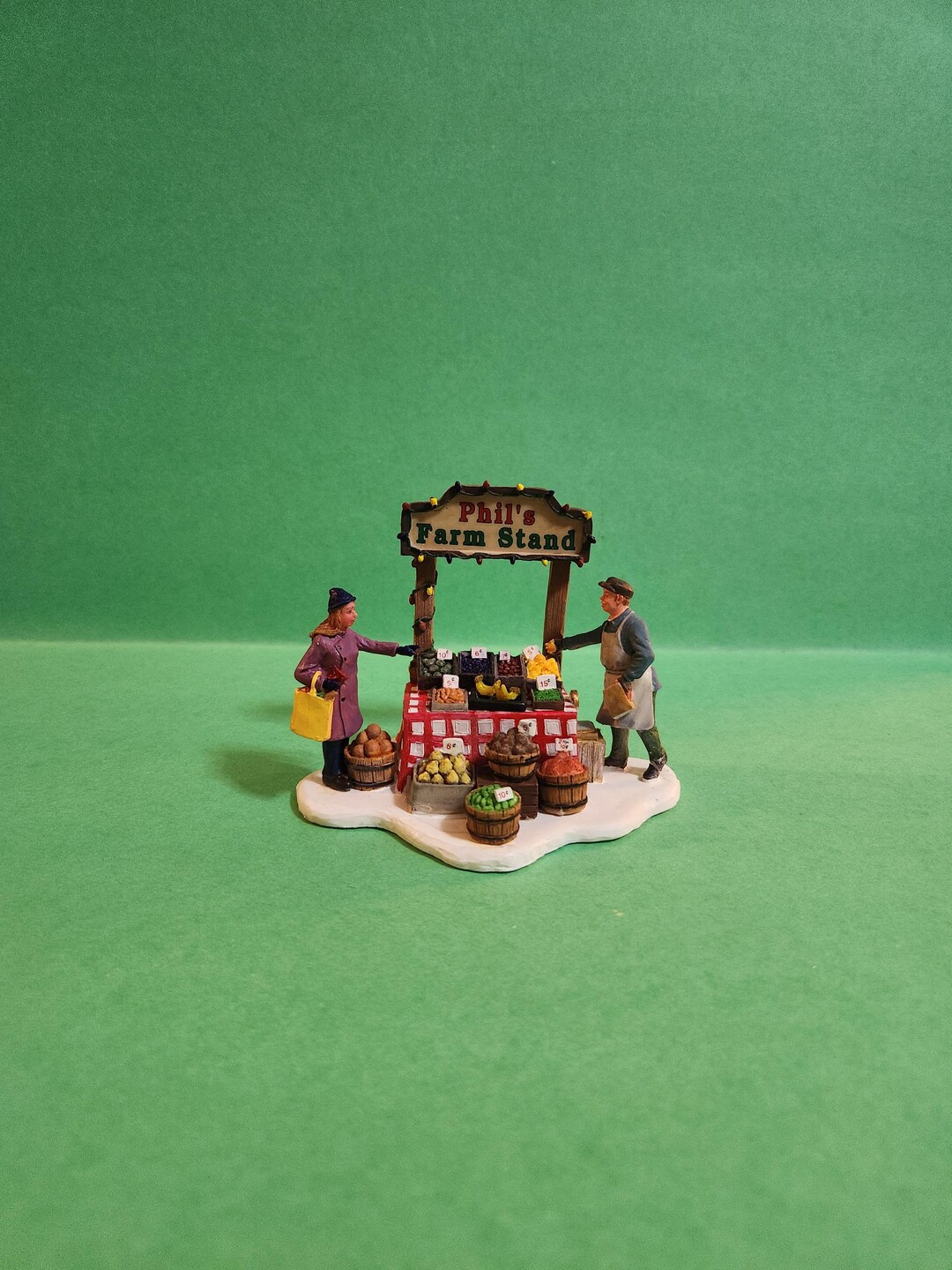 Lemax Village Collection Phil's Farm Stand Figurine, 2000 **free ...