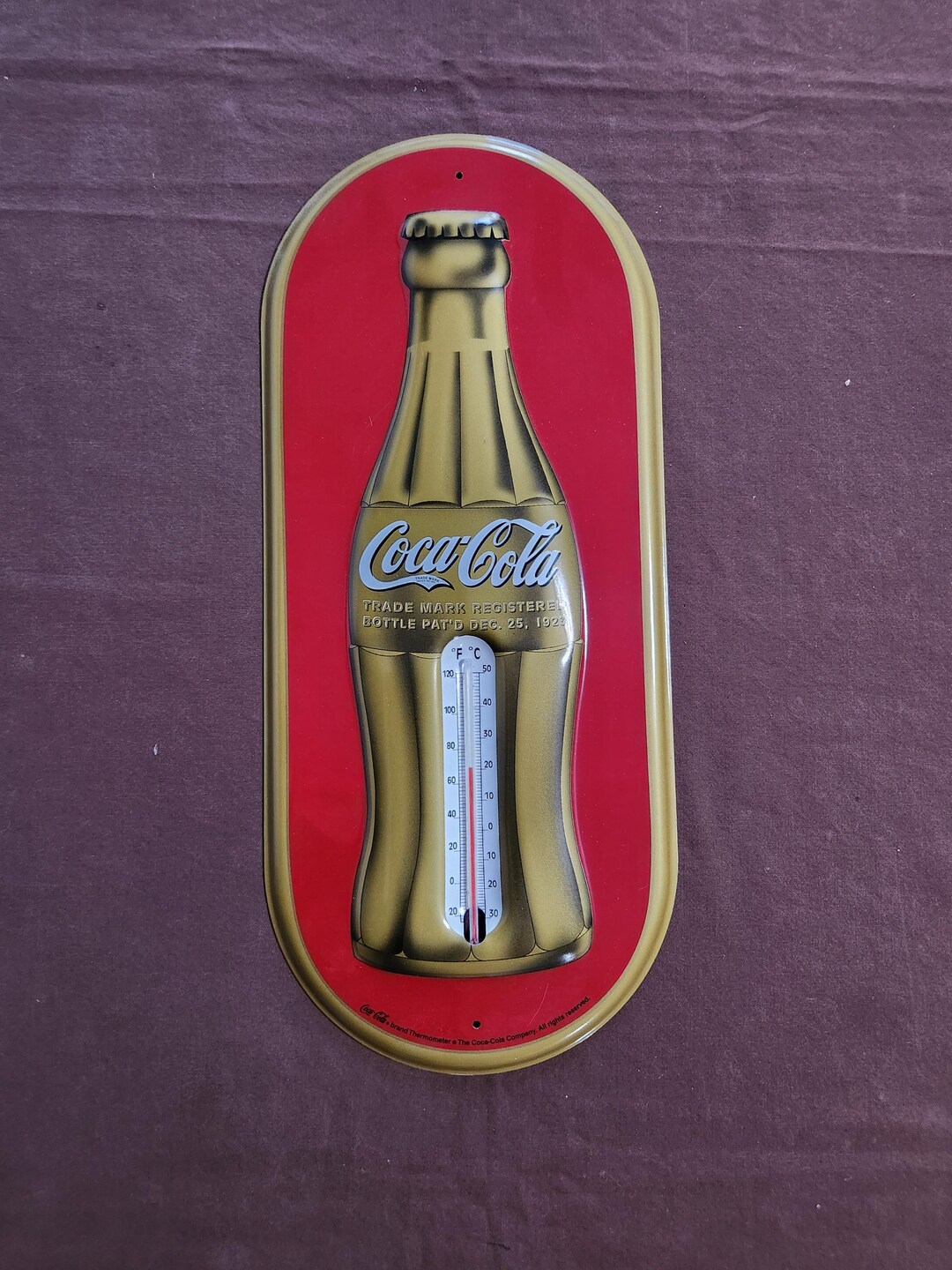 Metal Reproduction Coca-cola Wall Hanging Thermometer **free Shipping ...