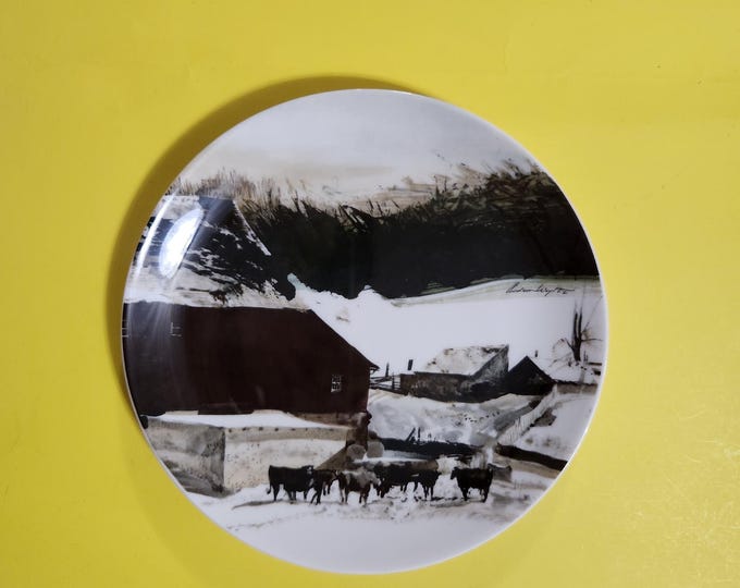 The Kuerner Farm Andrew Wyeth Plate, Made in the USA, 1971 **free ...