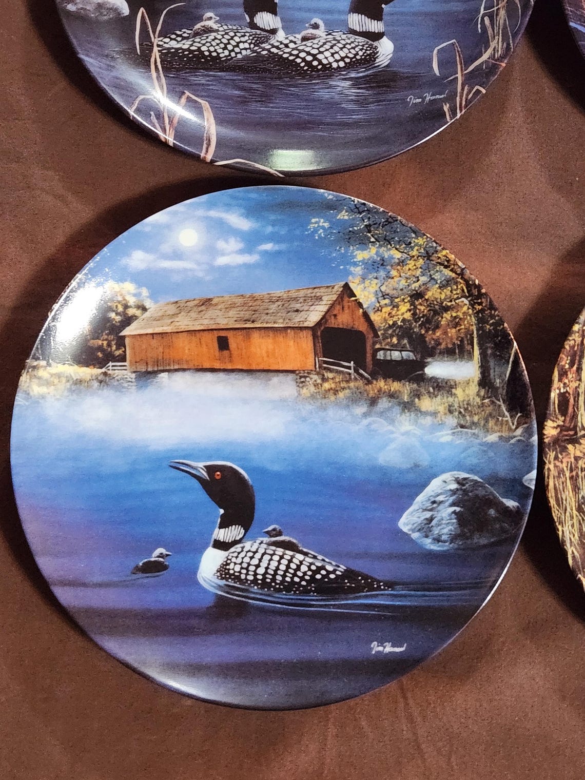 Various Jim Hansel Plates From the Night Song: the Loon Collection ...