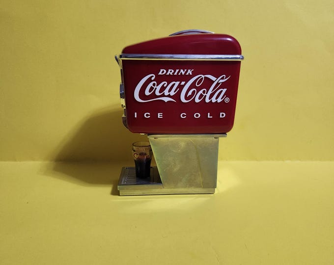 Rare Vintage 1950s Toy Coca-cola Soda Fountain Dispenser & 4 Mini ...