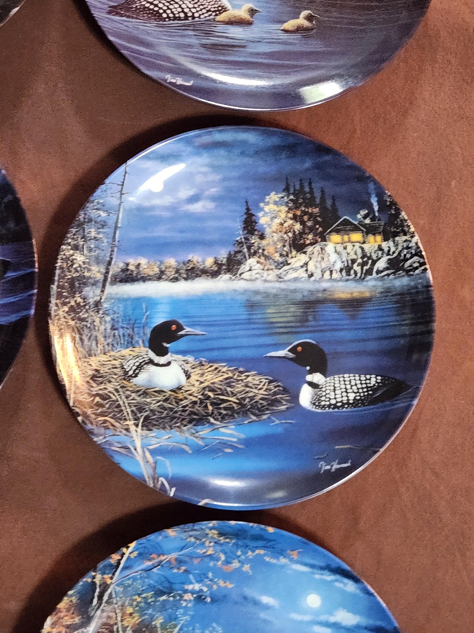 Various Jim Hansel Plates From the Night Song: the Loon Collection ...