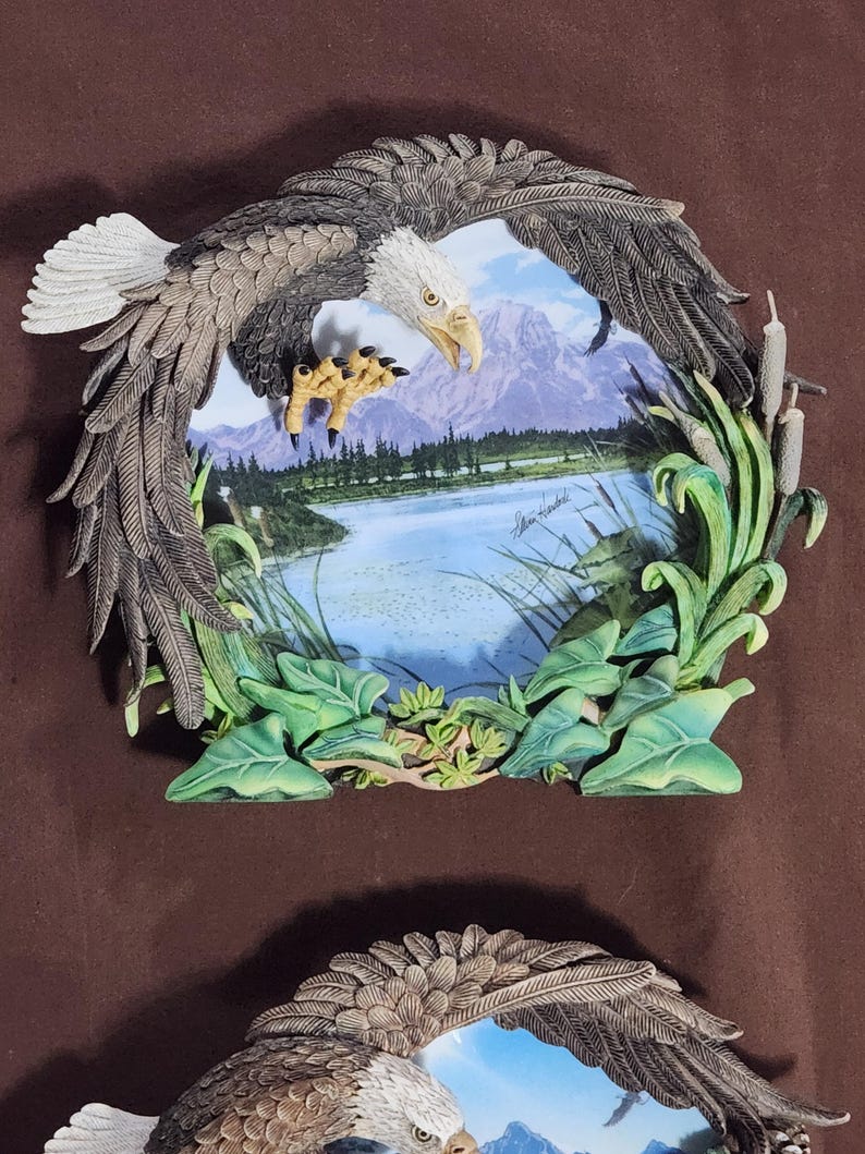 Set of 4 Four Seasons of the Eagle Plates From the Hamilton Collection ...