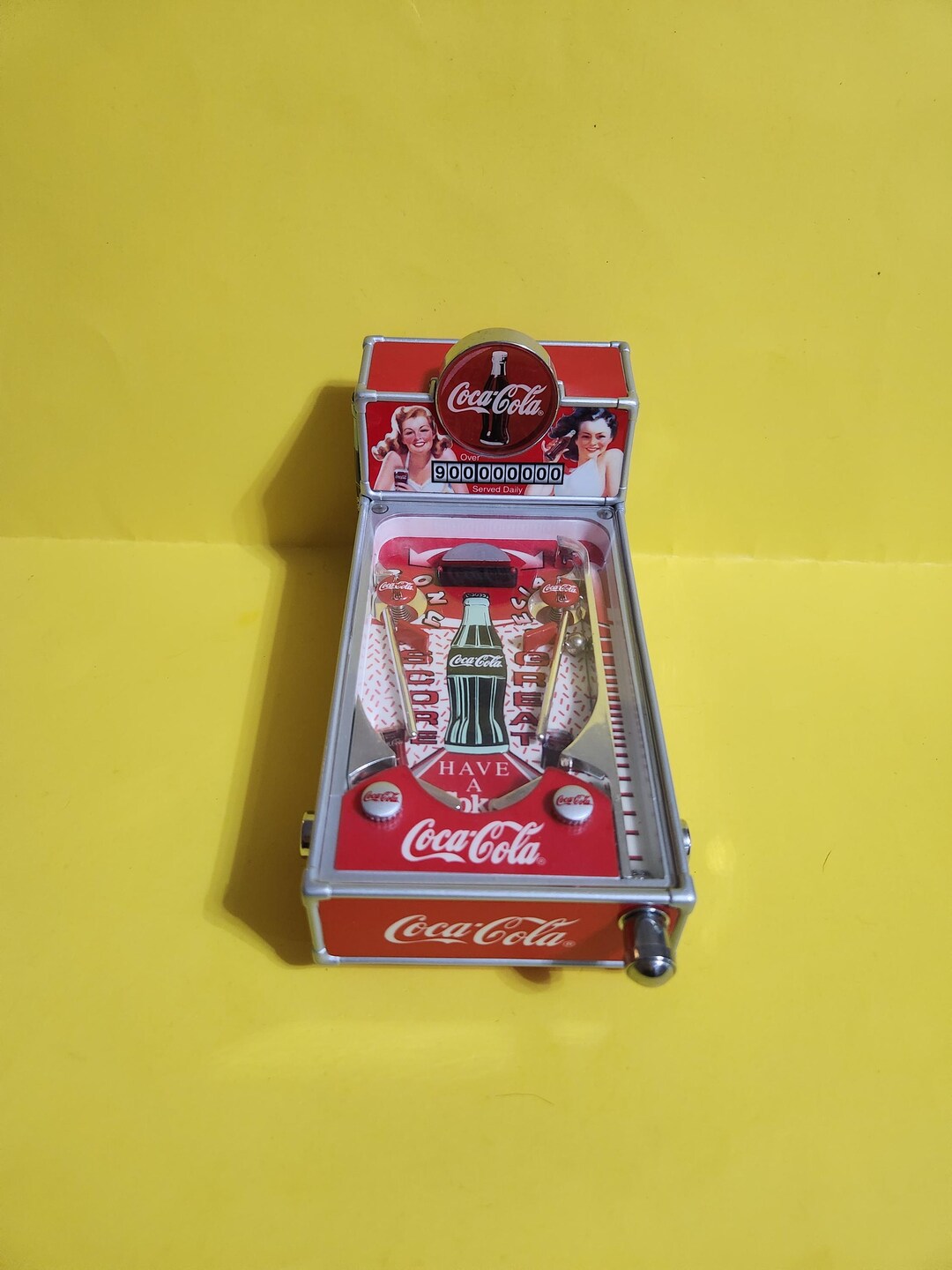 Enesco Coca-cola Collectible Pinball Machine Musical Bank, 1998 **free ...